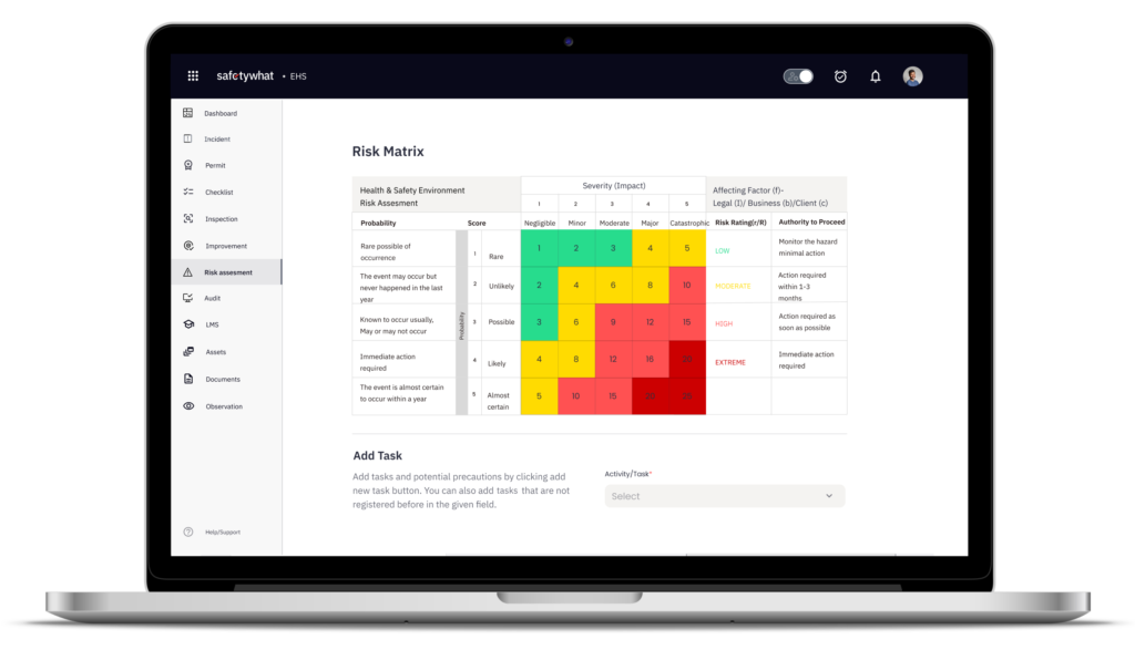 EHS risk management software – SafetyWhat